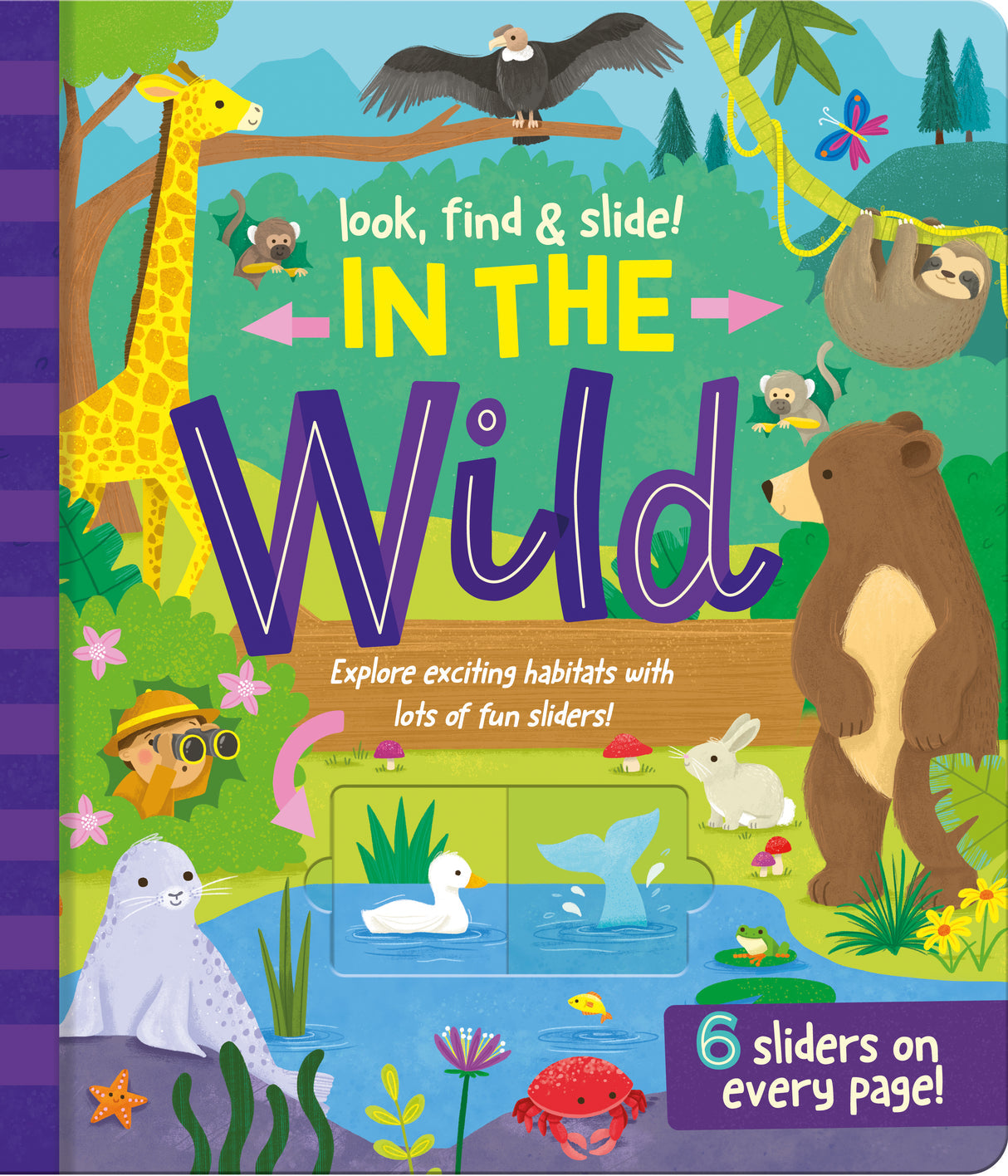 In The Wild - Look, Find & Slide Children’s Book – maktabte || مكتبتي
